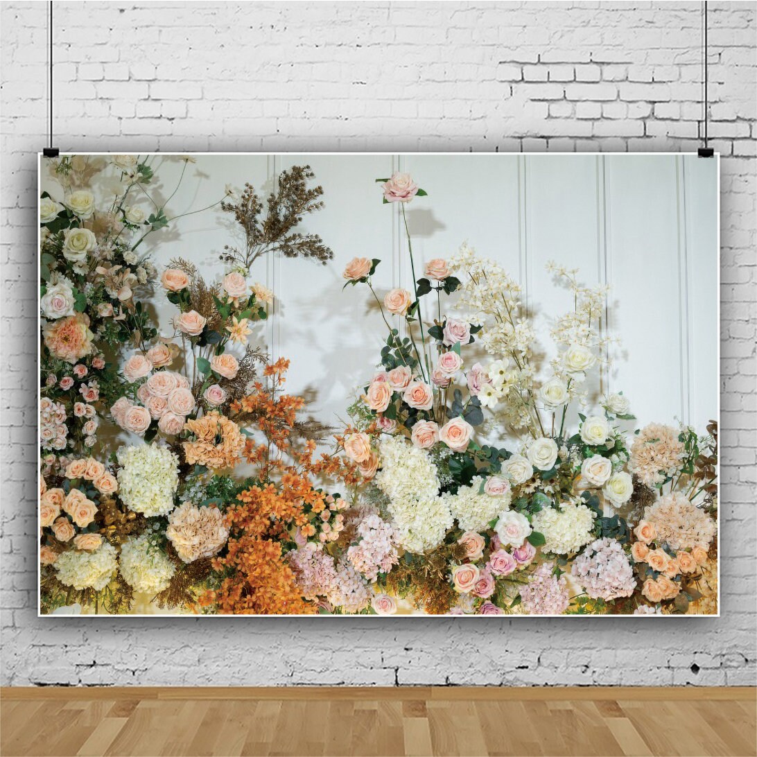 Beautiful Flower Arch Backdrop, Outdoor Wedding Backdrop, Background ...