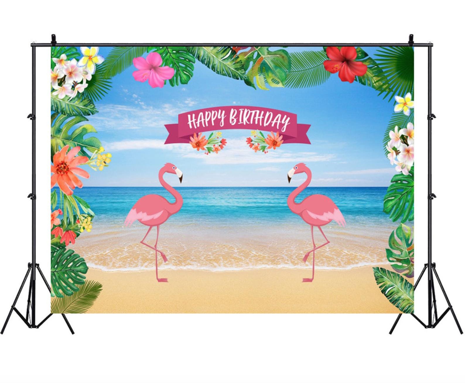Flamingo Backdrop, Background Cloth for Photograph,kids Birthday ...