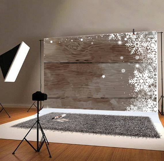 Snowflake Christmas Backdrop for Photograph Background - Etsy
