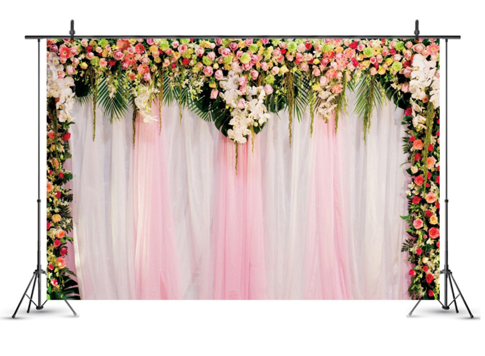 Romantic Wedding Wall Wedding Backdrop Flower Photograph Background ...