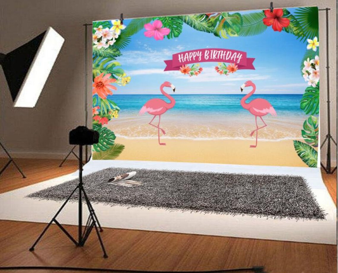 Flamingo Backdrop, Background Cloth for Photograph,kids Birthday ...
