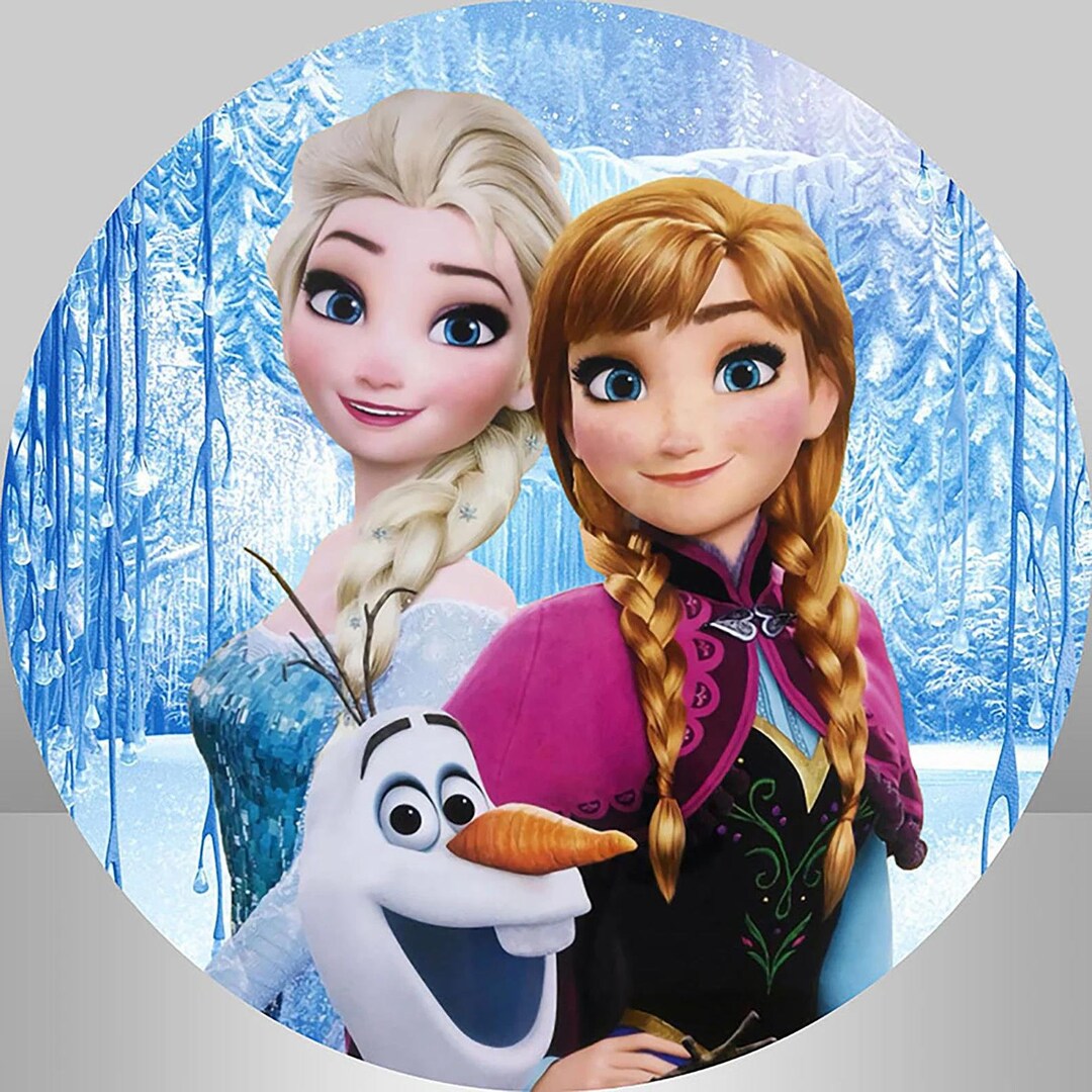 Frozen Princess Elsa Anna Backdrop Cover: Kids Birthday Party Photo ...