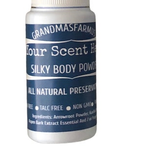 Natural Body Powder Pick Your Favorite Scent Corn Free Handmade Soft ...