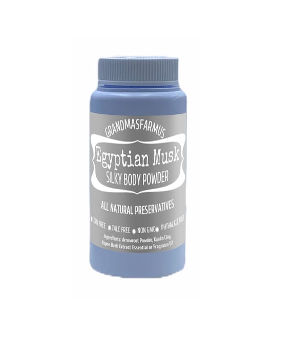 Egyptian Musk Natural Body Dusting Powder Talc Free Handmade - Etsy