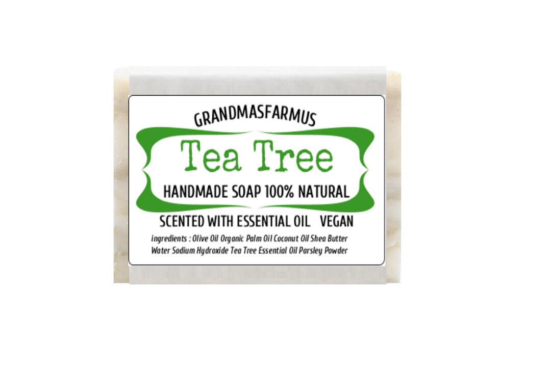 Tea Tree Handmade Soap Bar Vegan ,olive Oil Essential Oil Soap All ...