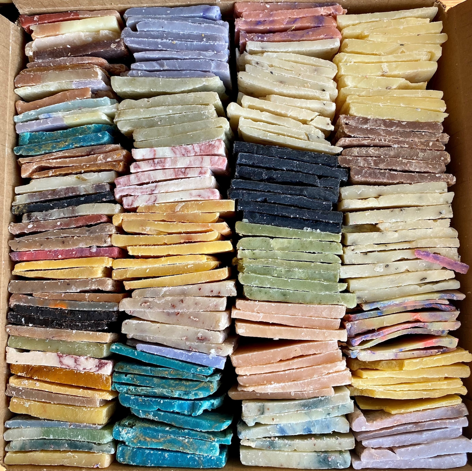 Very Thin Cut Handmade Soap Ends 25 50 100 150 200 Pieces Cold Process ...