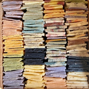 Very Thin Cut Handmade Soap Ends 25 50 100 150 200 Pieces Cold Process ...