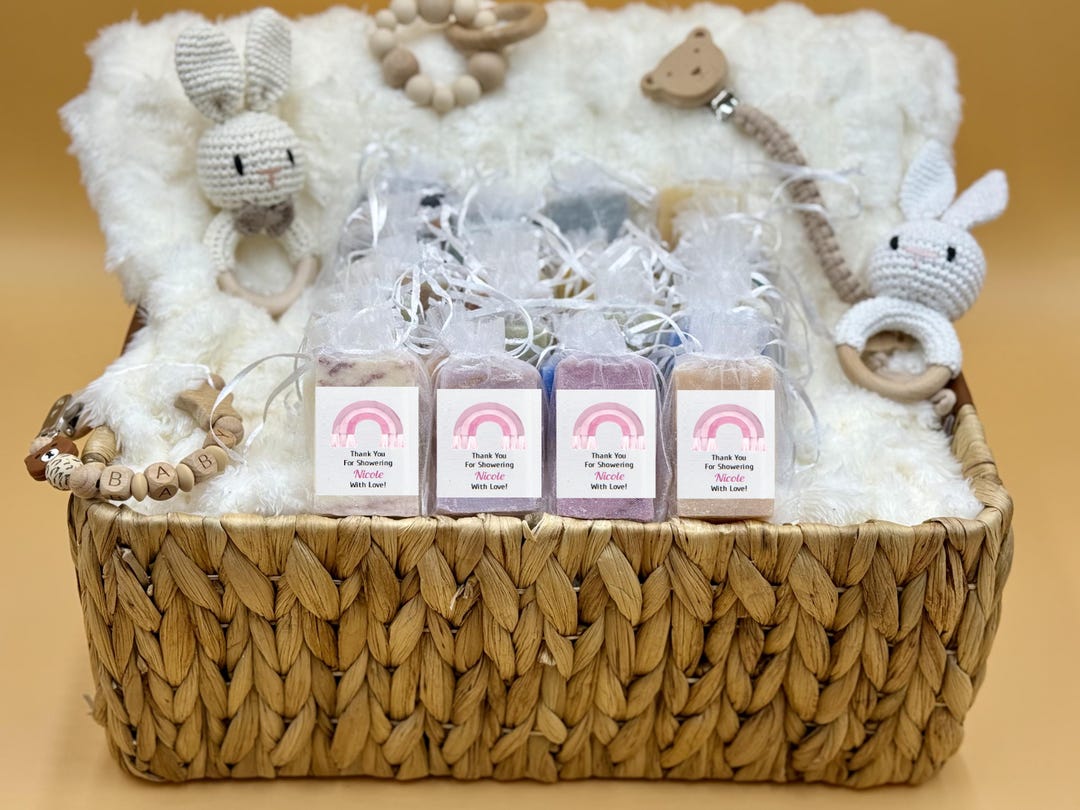 Pink Rainbow Soap Favors Baby Shower Favors Bohemian Favors New Born ...