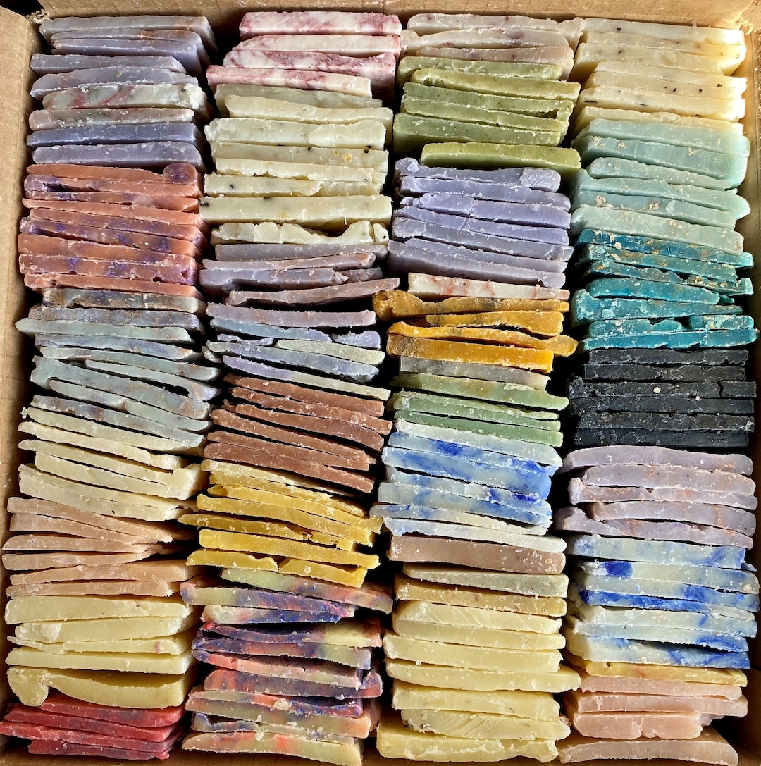 Very Thin Cut Handmade Soap Ends 25 50 100 150 200 Pieces Cold Process ...
