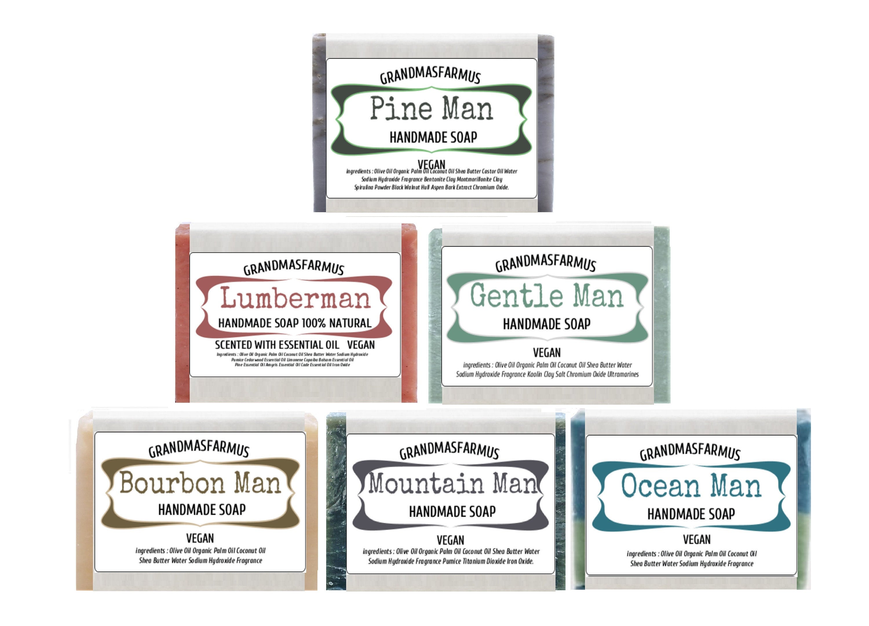 Soap for Men Man Soaps Handmade Soap Bars Pick Your Favorite - Etsy