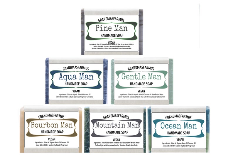 Handmade Soap Bars Pick Your Favorite Scents Artisan Soap, Wrapped and ...