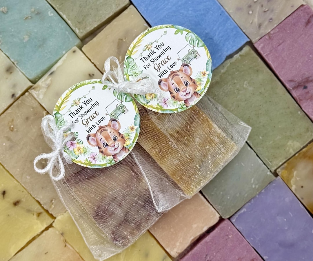 Personalized Safari Animal Soap Favors, Jungle Birthday Party - Etsy