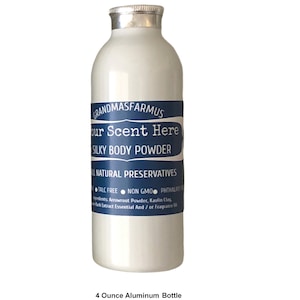 Natural Body Powder Pick Your Favorite Scent Corn Free Handmade Soft ...