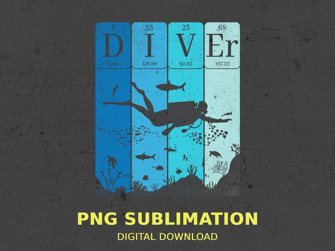 Scuba Diving Mens PNG, Springboard Diver SVG, Dive Crew Dad Instant ...