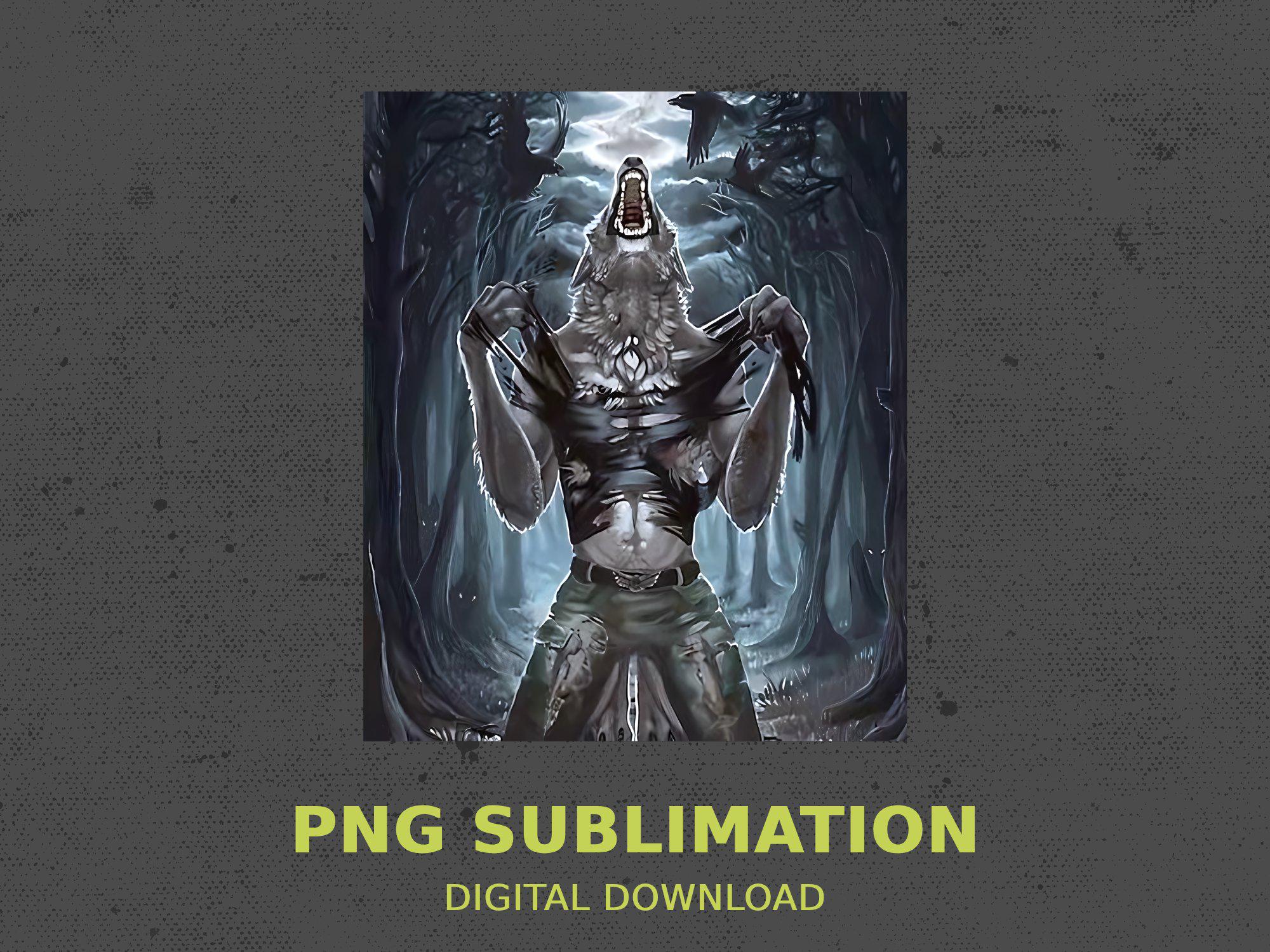 Screaming Werewolf PNG, They Don't Understand Tearing Wolf Digital File ...