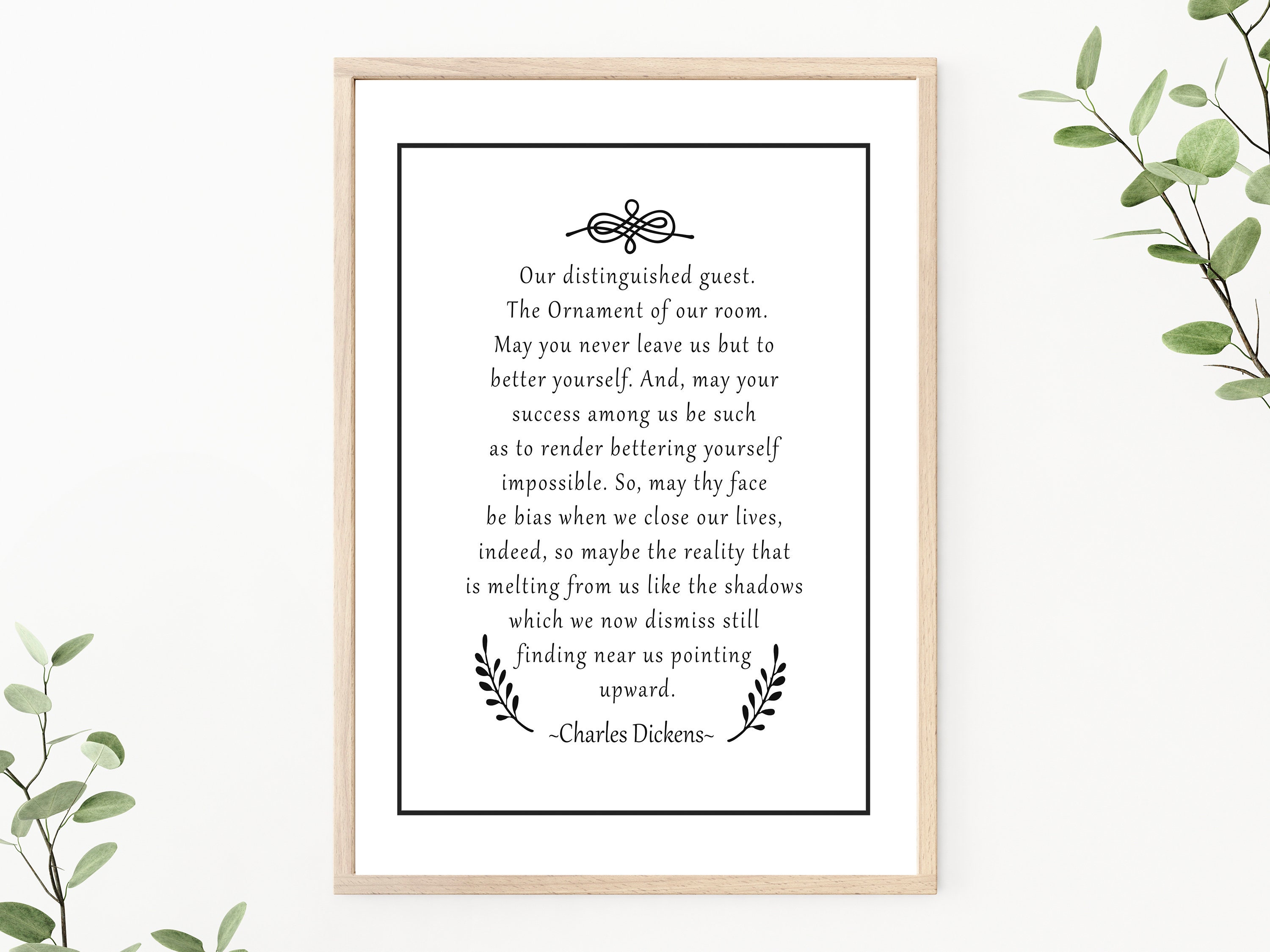 Charles Dickens Our Distinguished Guest Poem Digital Printable Poetry ...