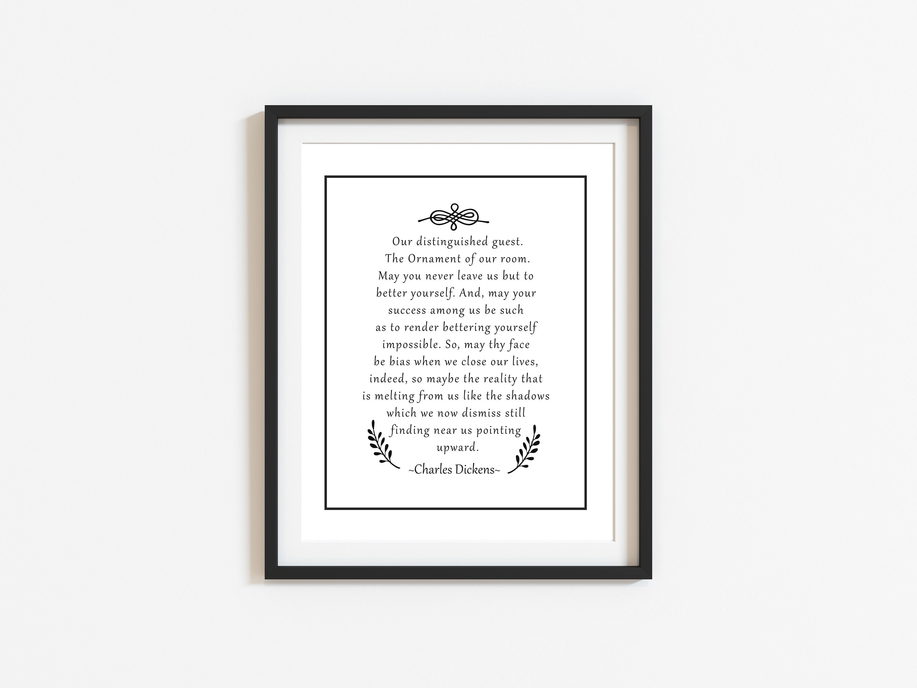 Charles Dickens Our Distinguished Guest Poem Digital Printable Poetry ...