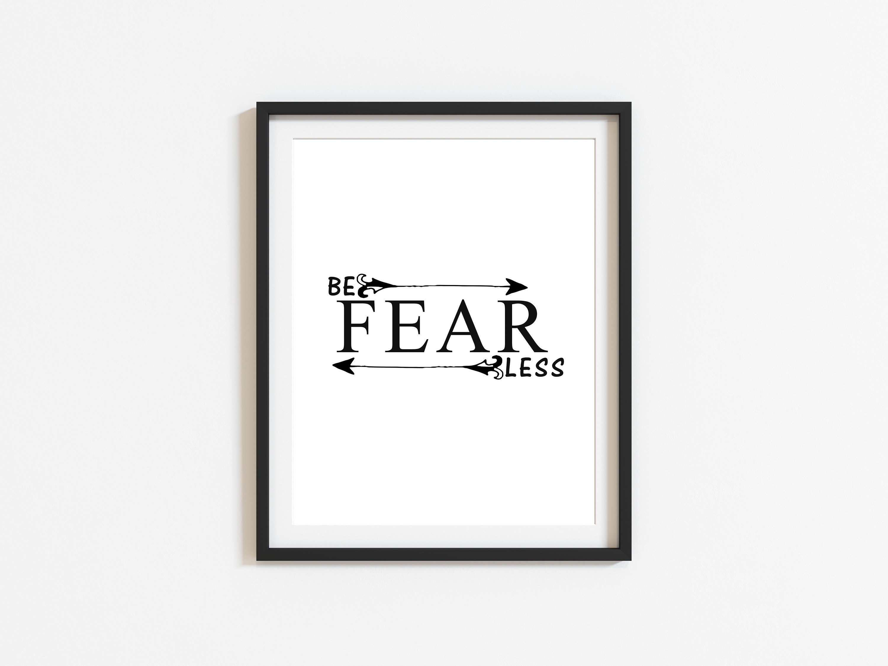 Be Fearless Motivational Quote Print Printable Quote - Etsy