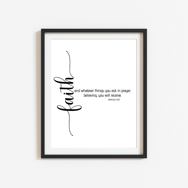 Matthew 21 22 - Etsy