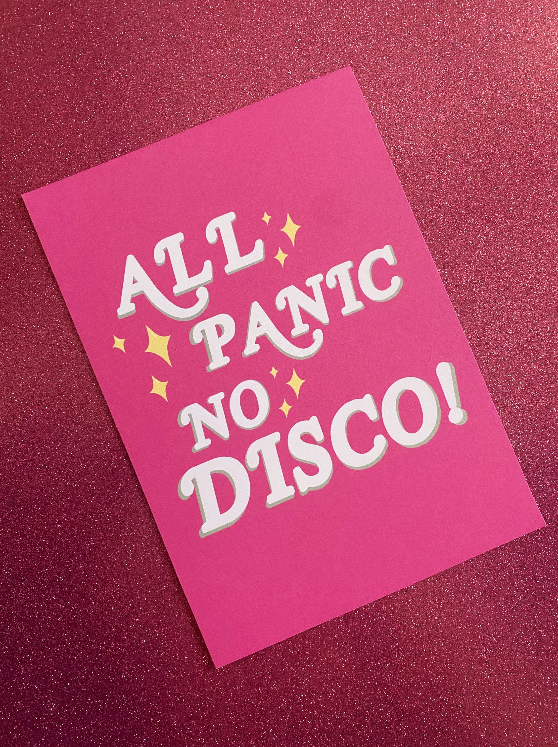 All panic no disco art print A5 A6 postcardwall artA5 | Etsy