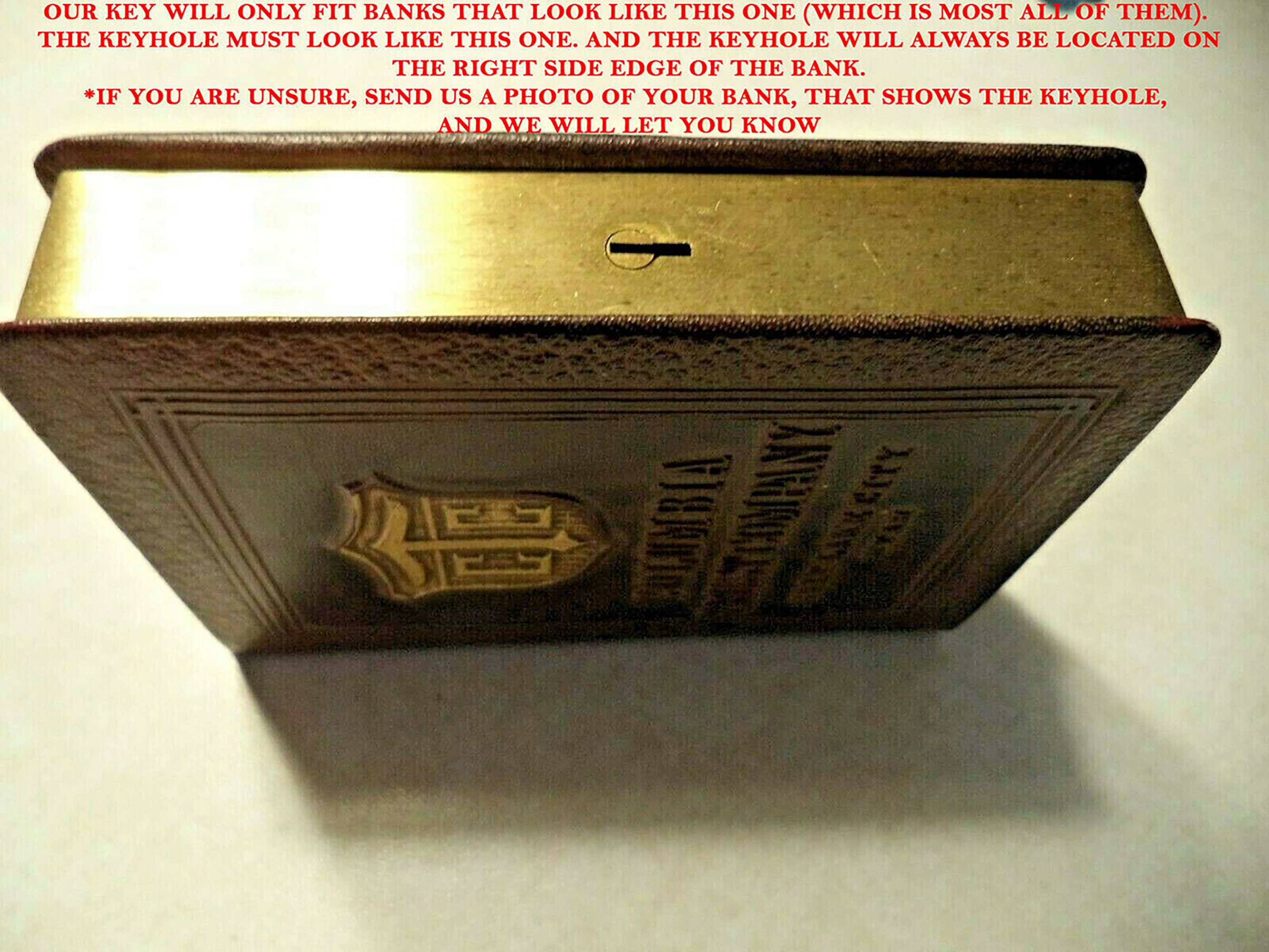 REPLACEMENT KEY for Banker Utilities Book Banks - Made in USA - Etsy