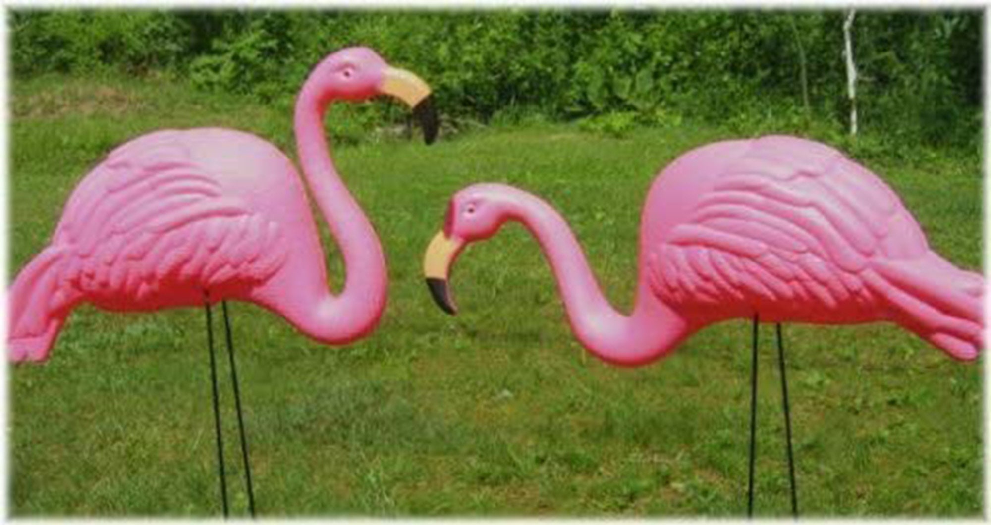 2 Pack - Pink Flamingos - Large - Classic Yard Decorations - Lawn ...