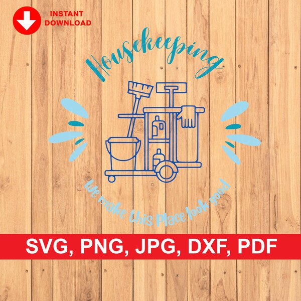 Housekeeping Svg - Etsy