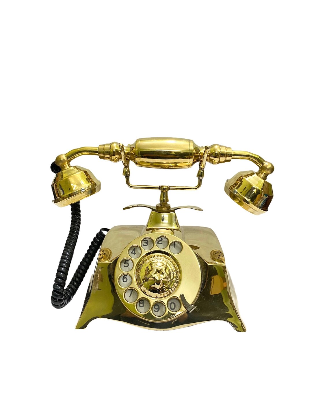 Brass Rotary Phone Old Fashioned Telephone French Victorian - Etsy UK