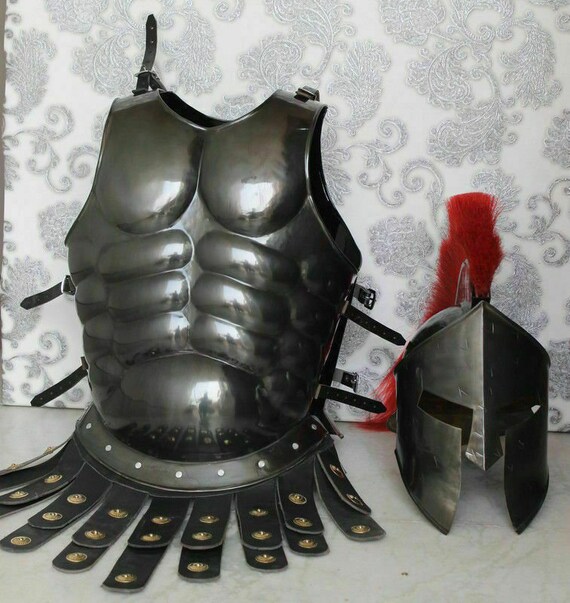 Gladiator Roman Maximus Style Helmet Armor with Spike… - Gem