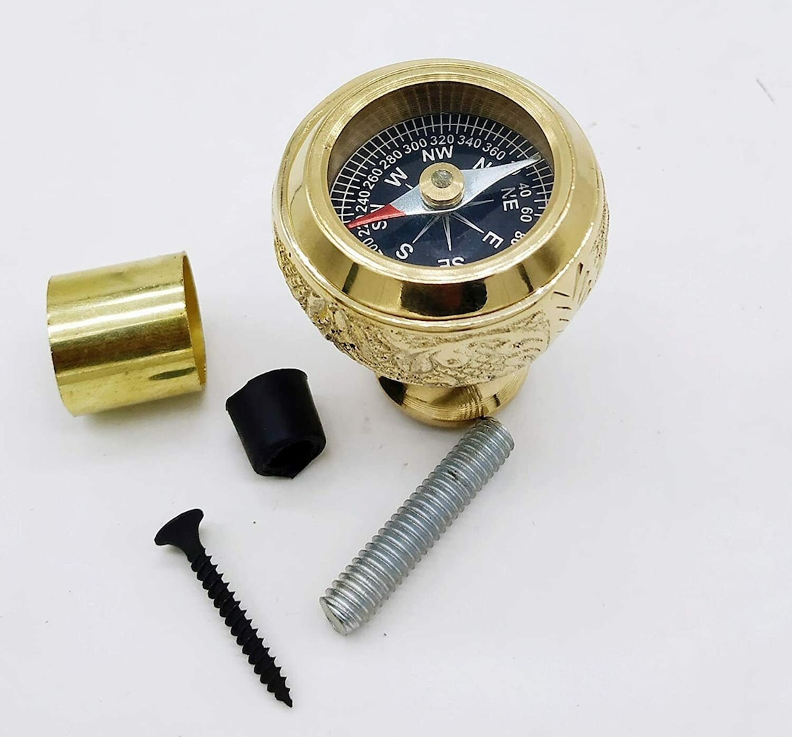 Solid Brass Compass Designer Handle Only for Cane Walking Stick - Etsy