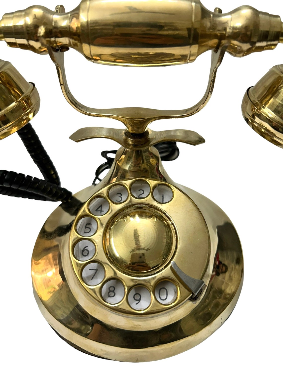 Indian Style Brass Golden Telephone Rotary Phone Old Fashioned - Etsy