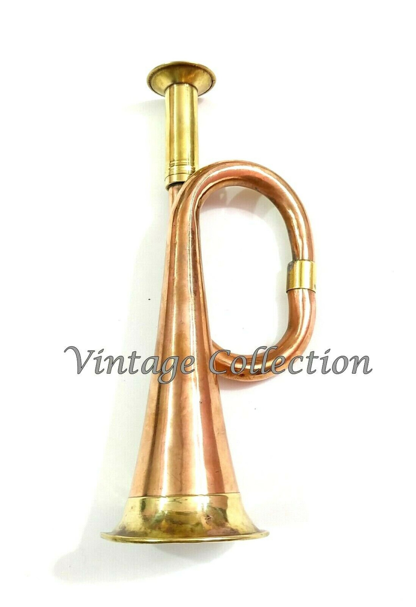 6 Mini Bugle Brass & Copper Vintage Bugle Instruments - Etsy