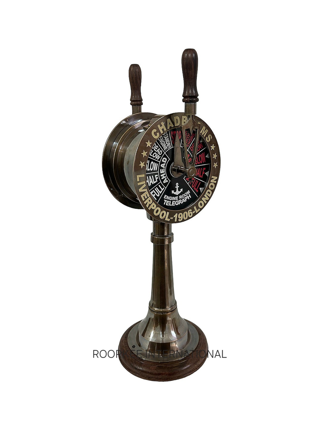 Solid Brass Marine Ship Telegraph 18" Liverpool London for Home/office ...