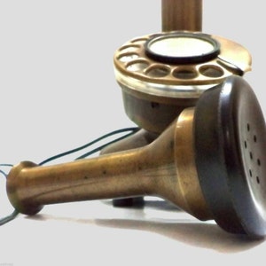 Old Retro Candlestick Phone Rotary Dial Home Office Decor Functional ...