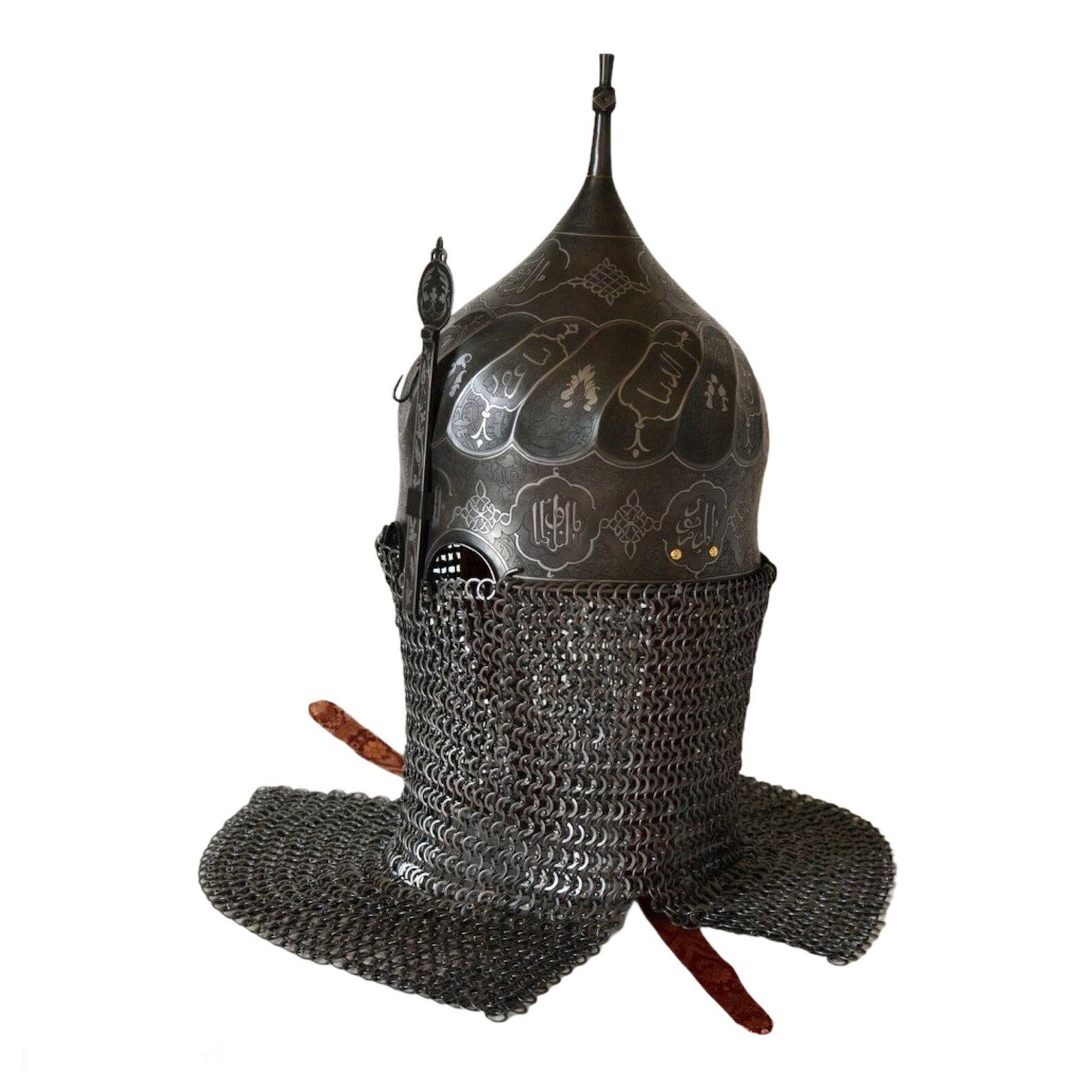 16GA Steel Medieval Arabic Turban Mongol Helmet Knight Museum Helmet ...