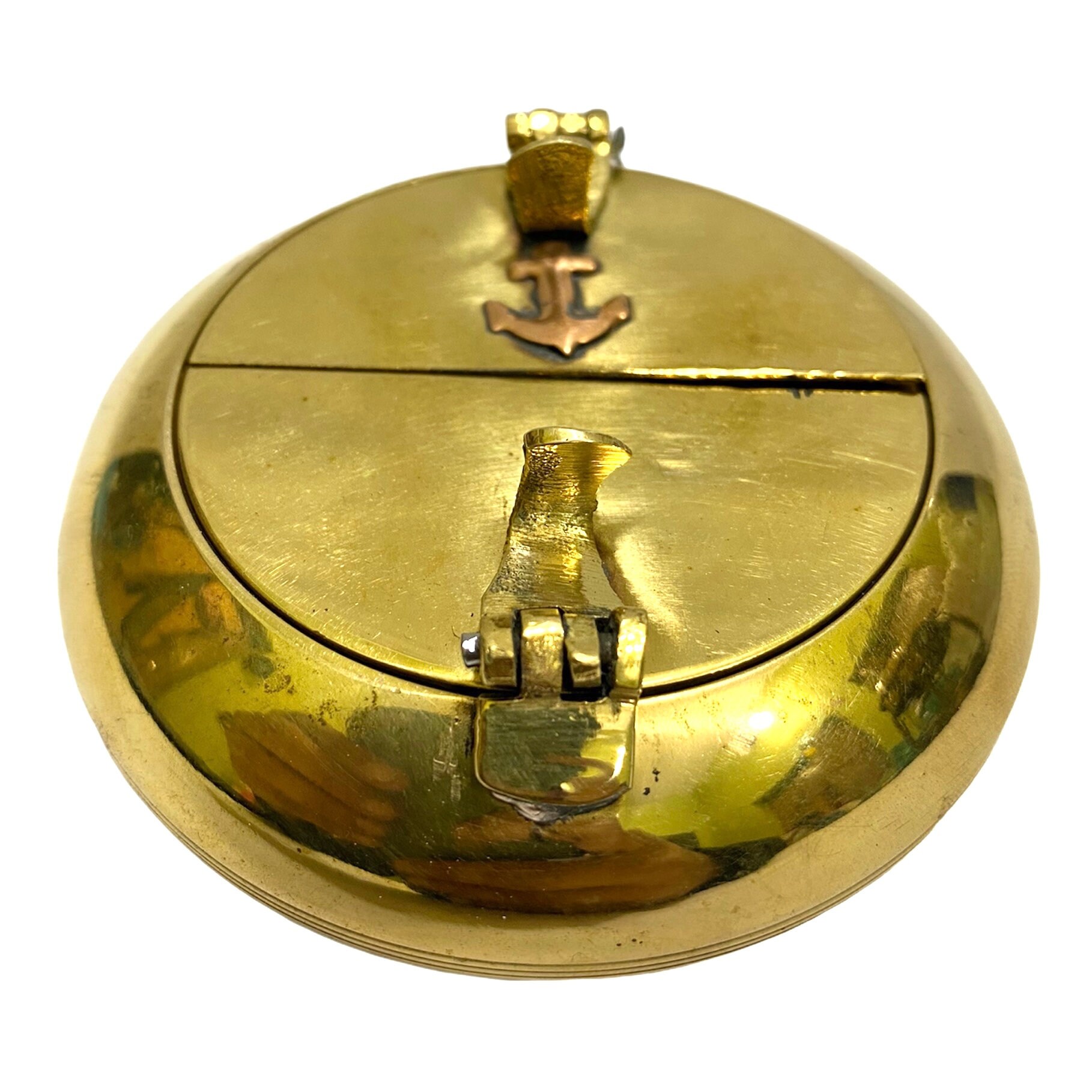Handmade Shiny Brass Anchor Ashtray, Marine Decor (3.5 Inch) - Etsy