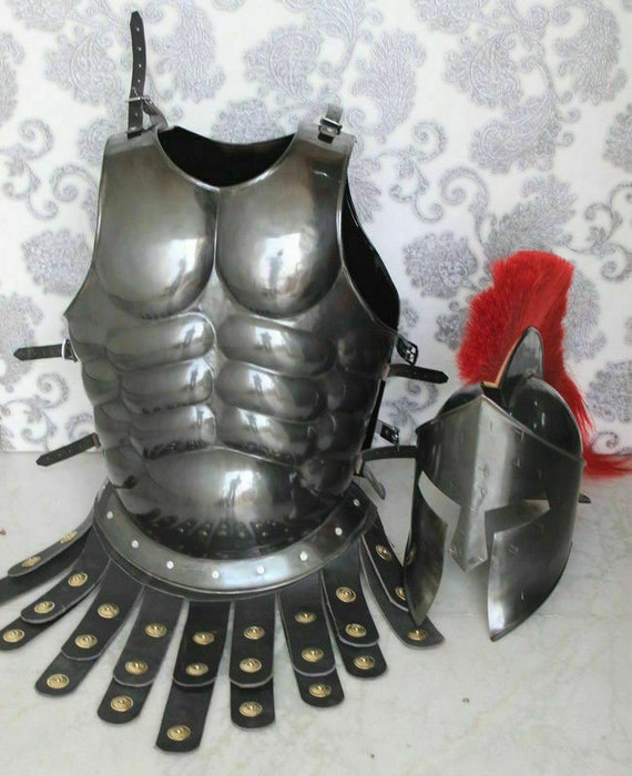 Gladiator Roman Maximus Style Helmet Armor with Spike… - Gem
