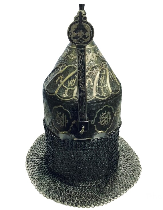 Medieval Arabic Turban Mongol Helmet Knight Museum He… - Gem