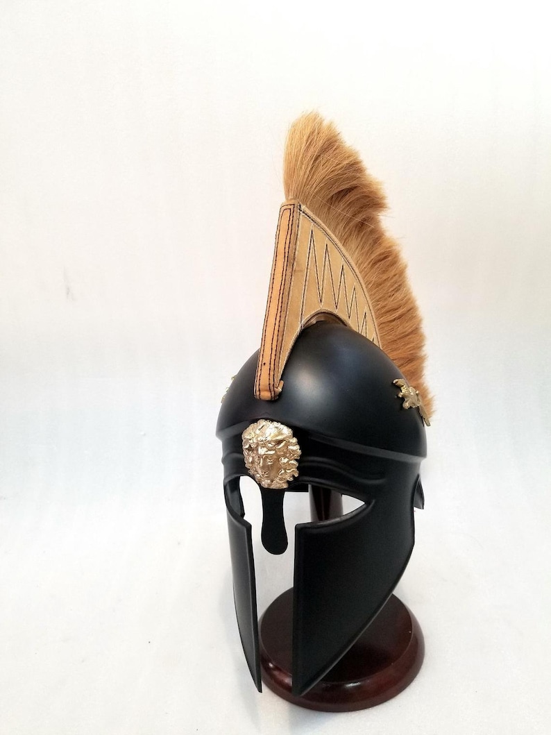Corinthan Greek Leather Muscle Armor Breast Plate, Helmet, Leg & Arm ...
