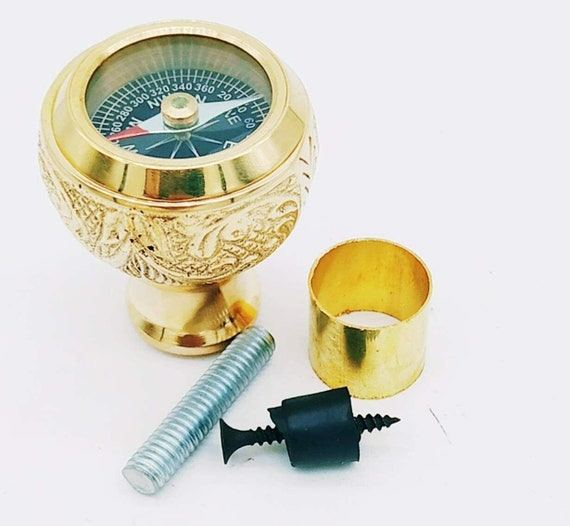 Solid Brass Compass Designer Handle Only for Cane Walking - Etsy