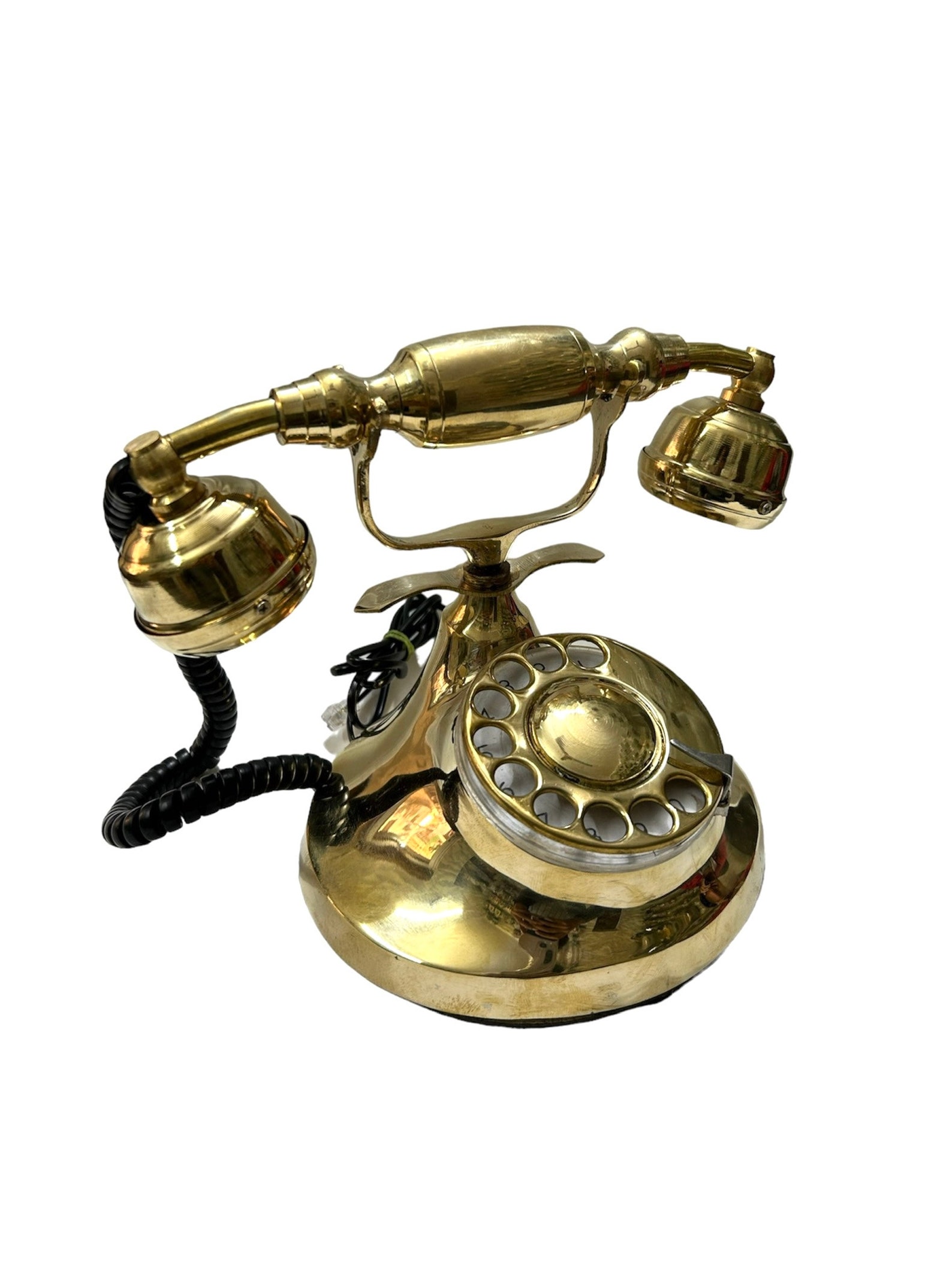 Indian Style Brass Golden Telephone Rotary Phone Old Fashioned - Etsy