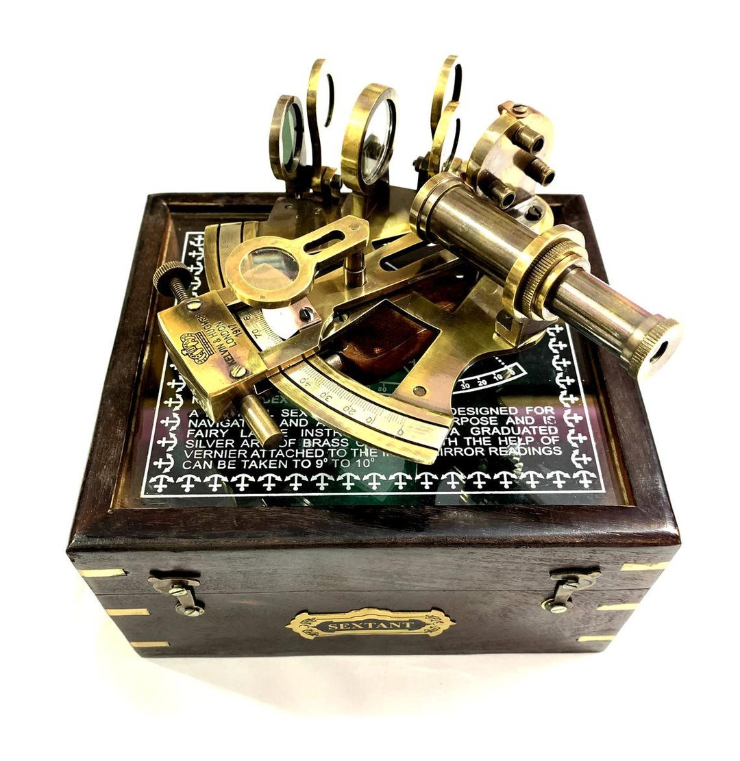 Brass Working Marine Sextant Collectible Ship Astrolabe Instruments ...