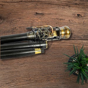 Brass Steam Engine Working Walking Stick Black Wooden Cane Handle ...