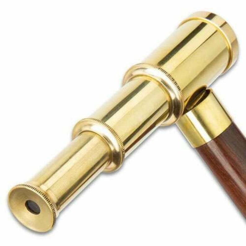 MINI TELESCOPE WALKING Stick High Quality Polished Brass Telescope ...