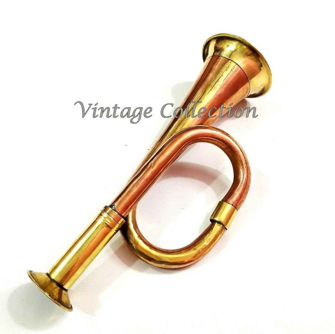 6 Mini Bugle Brass & Copper Vintage Bugle Instruments - Etsy