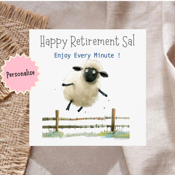 Retirement Sheep - Etsy UK
