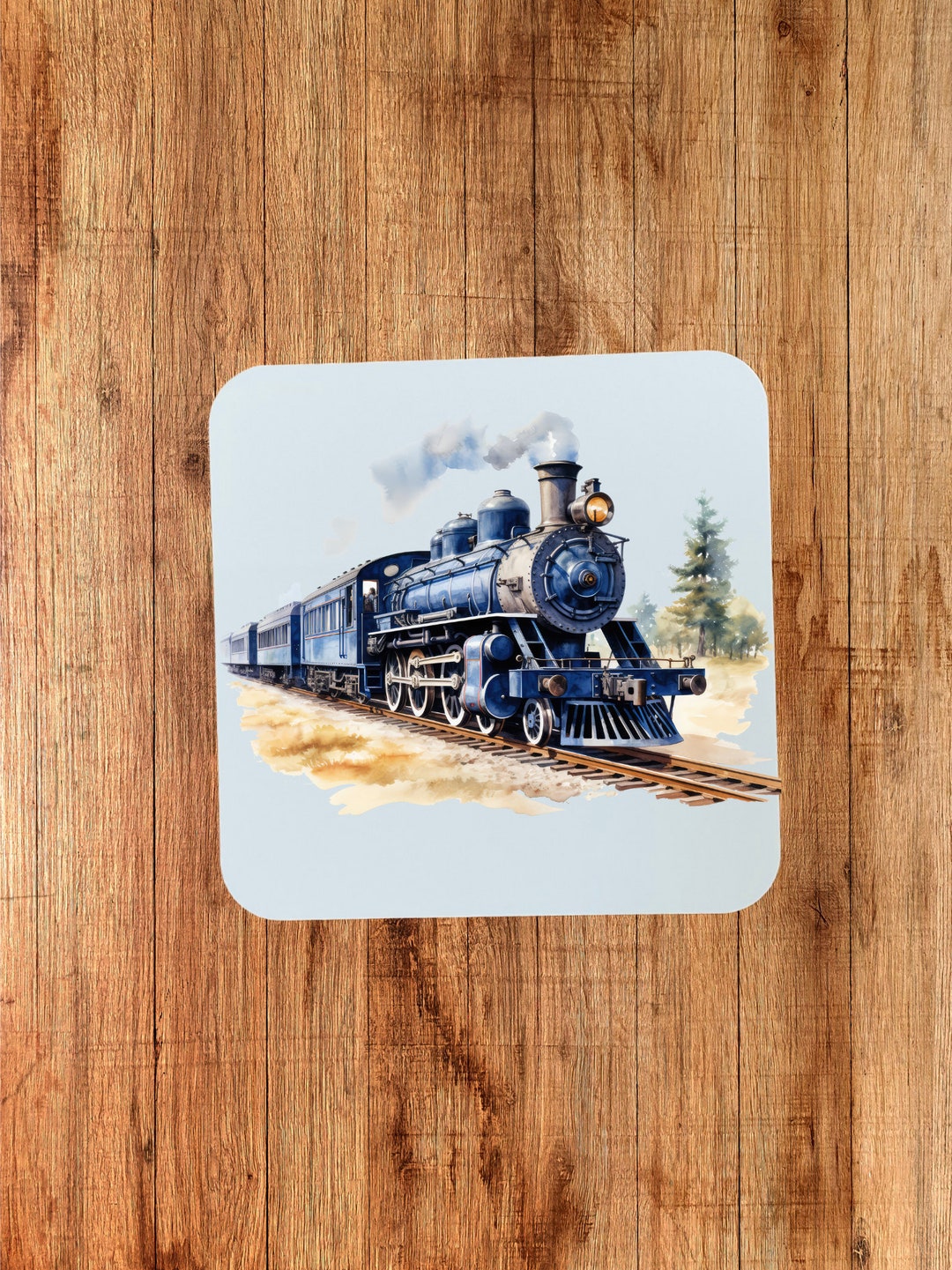 Train Coaster That Can Be Personalised. - Etsy