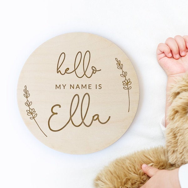 Baby Name Tag - Etsy