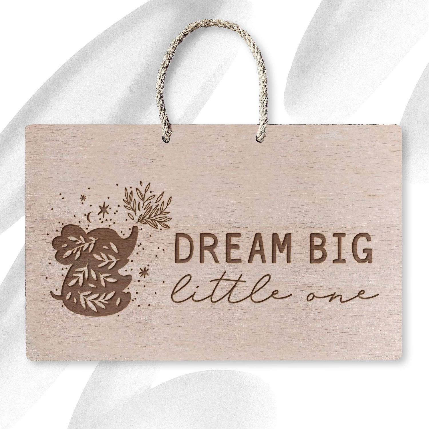 Dream big little one Wooden Sign Nursery sign Home decor | Etsy