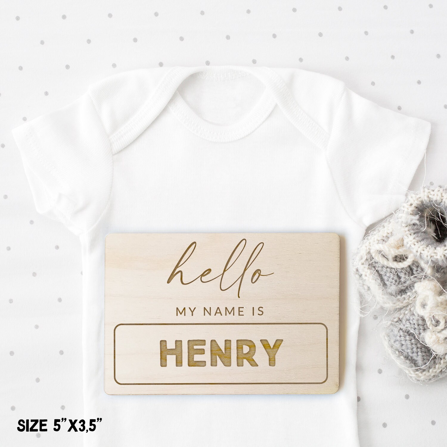 Engraved Baby Name Sign Custom Wooden Baby Name Announcement - Etsy